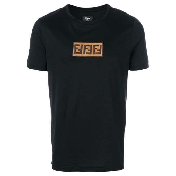 Fendi | Shirts | Fendi Ff Logo Appliqu T Shirt | Poshmark